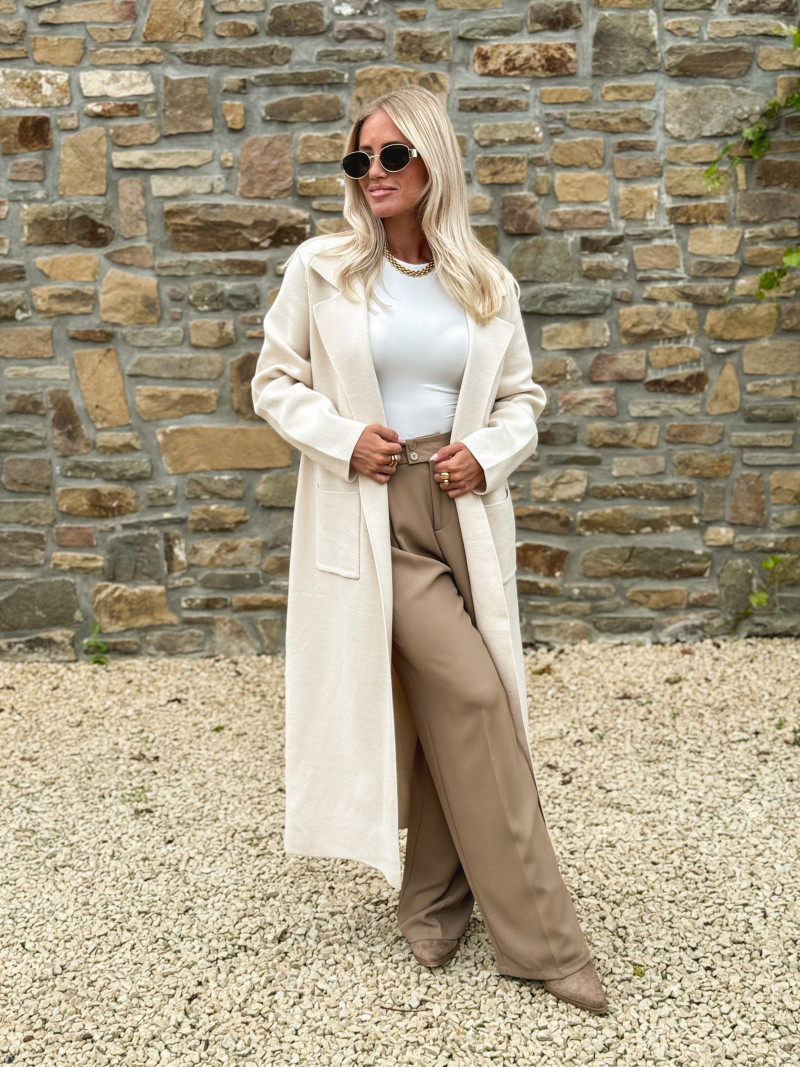 Gilet long Sonia - Beige