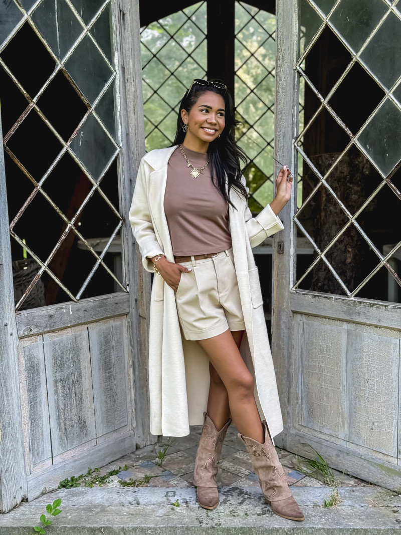 Gilet long Sonia - Beige