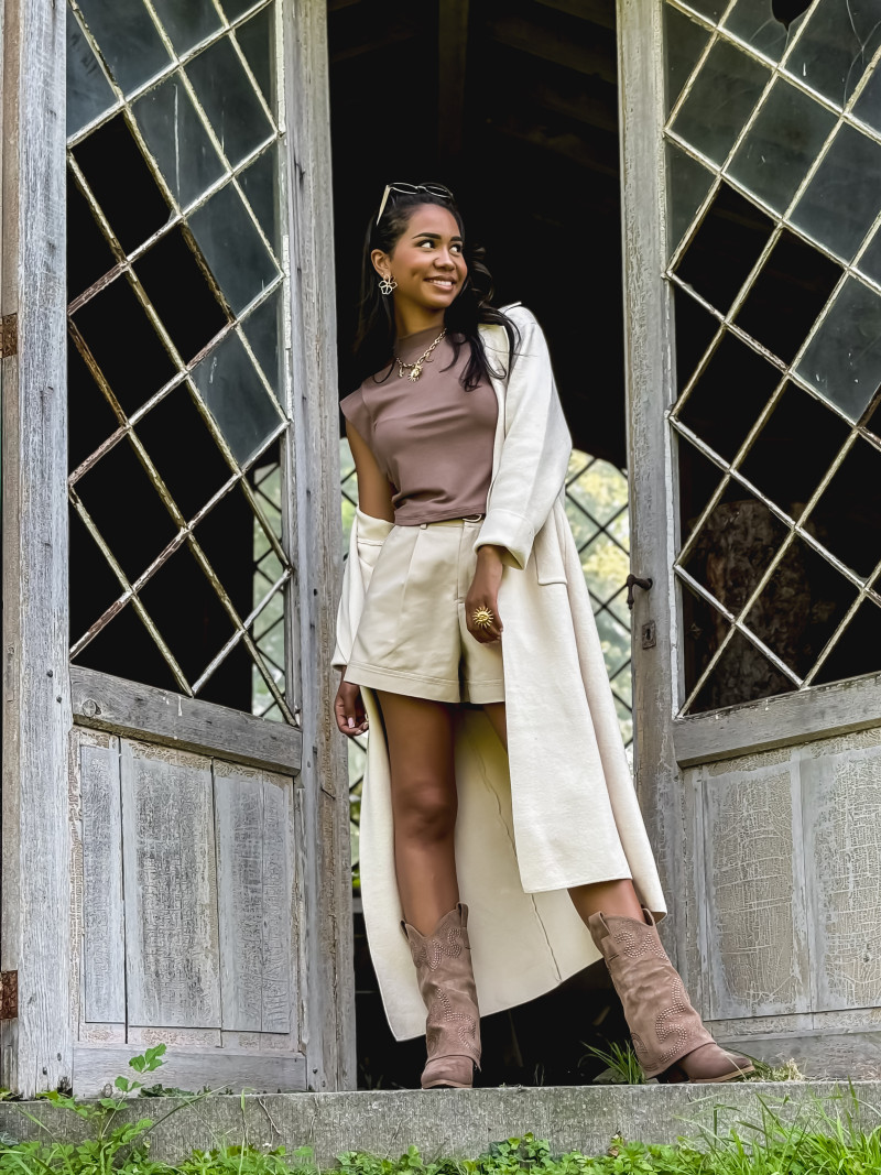 Gilet long Sonia - Beige