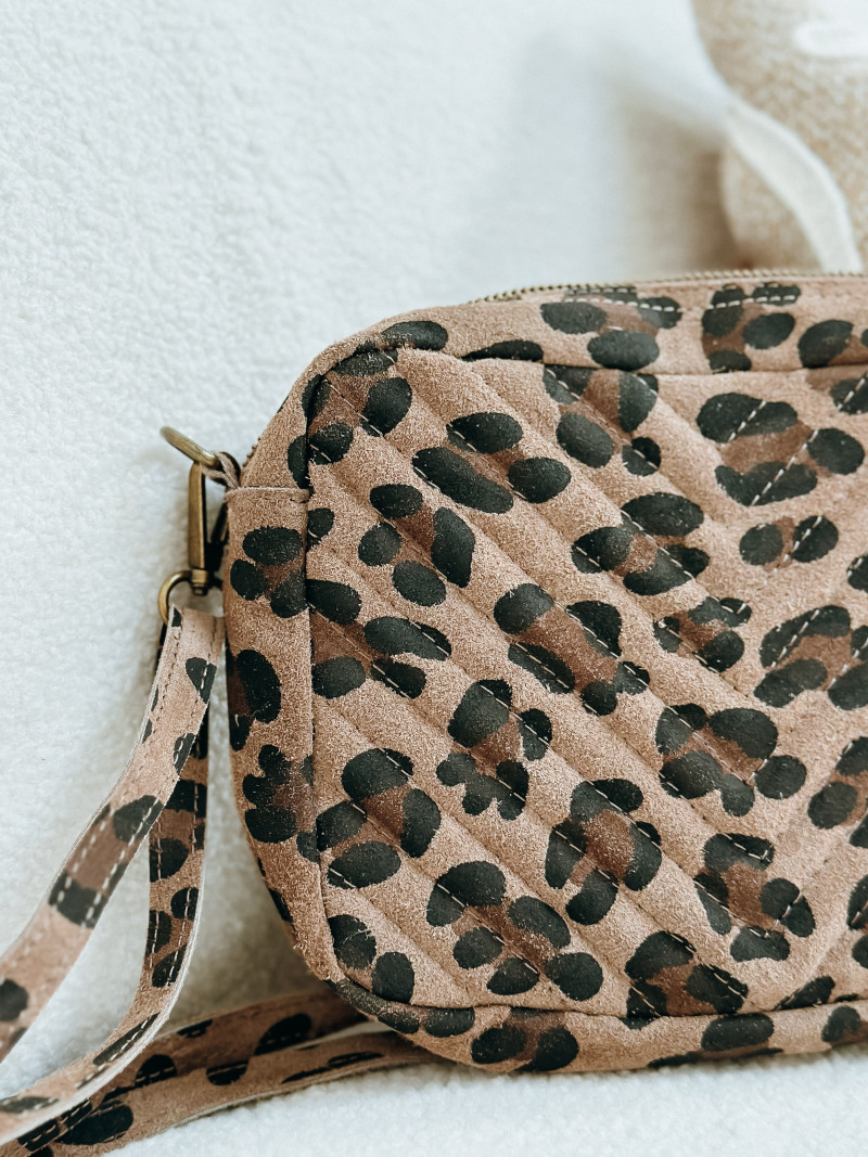 Sac léopard Léonie - Camel
