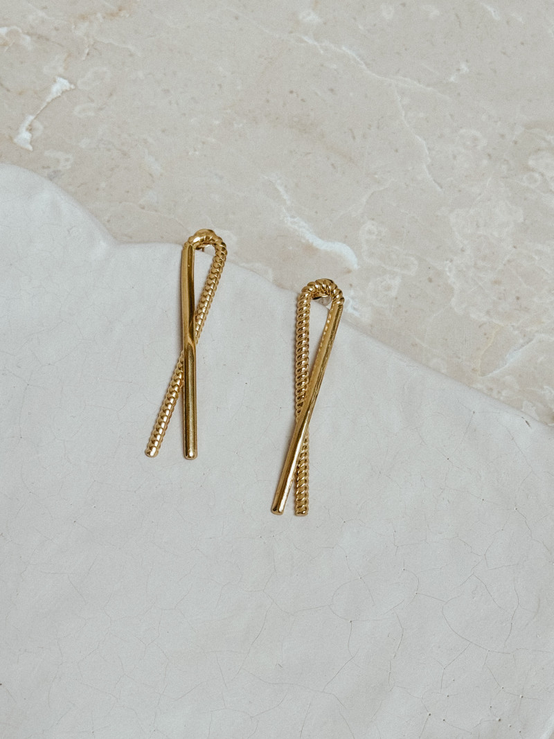 Boucles d'oreilles Louise - Doré