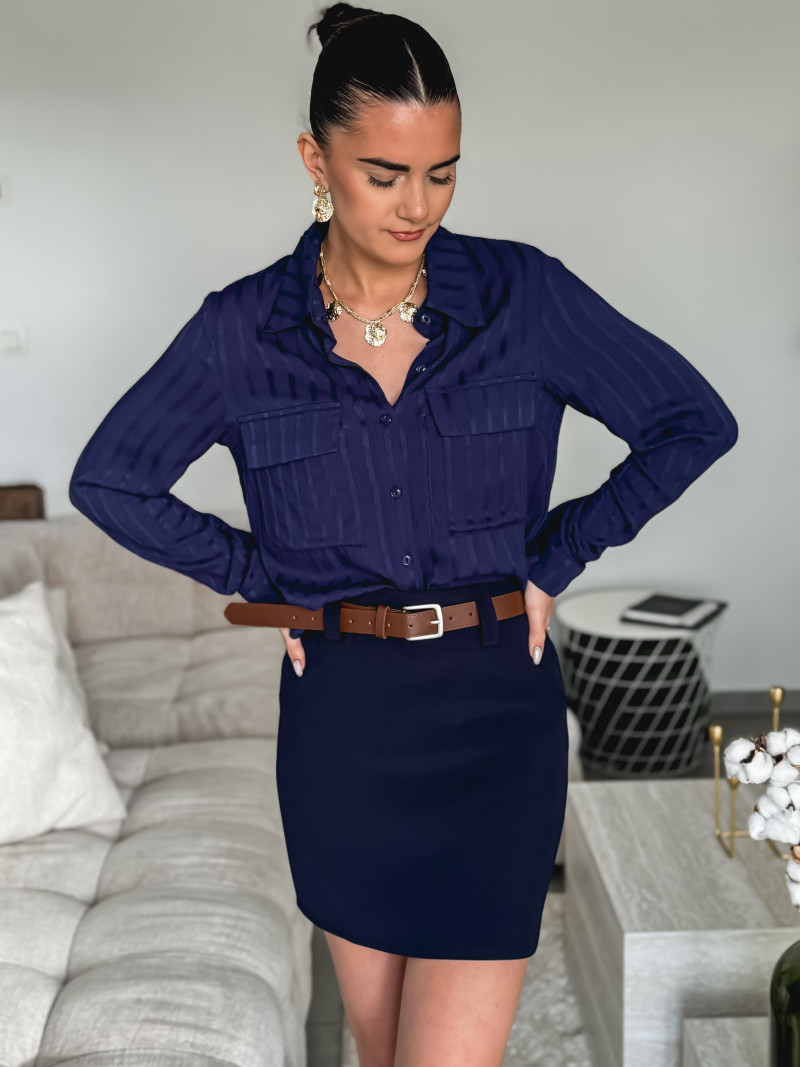 Jupe short Alizea - Bleu marine