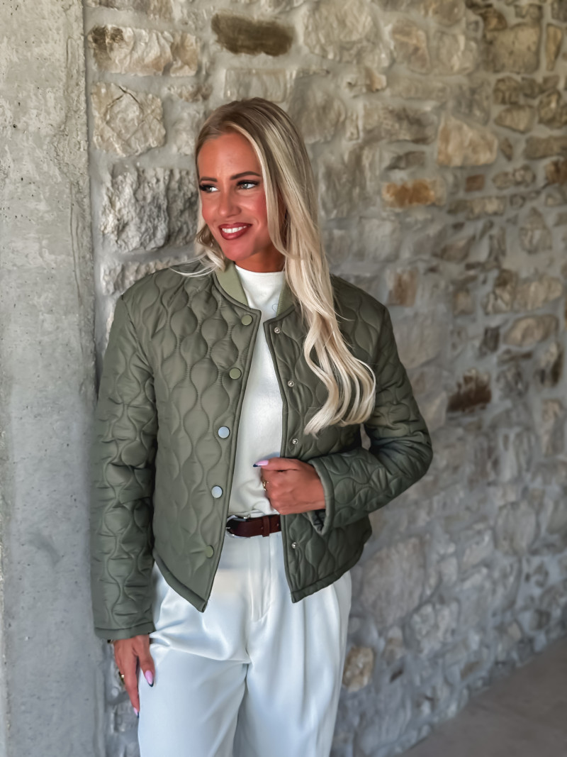 Veste courte Khalya - Kaki