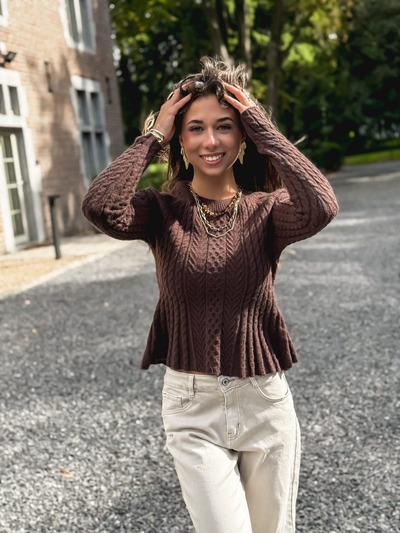 Pull Romélia - Chocolat