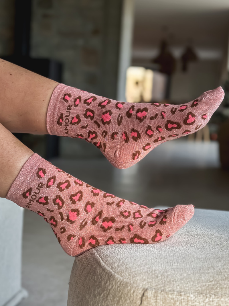 Chaussettes Amalia - Rose
